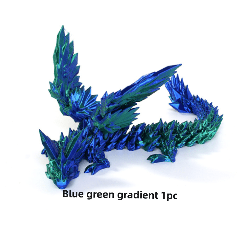 3d Printed Dragon Figurine Expandable Wings Flexible Joints - Temu