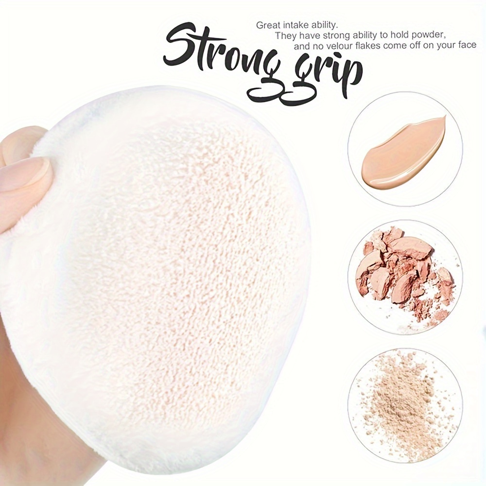 Extra Large Velour Makeup Puff Satin Handle Hypoallergenic - Temu