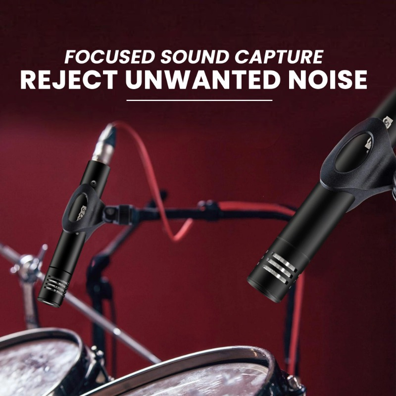 5 Core Cardioid Instrument Mic Xlr Professional Small Diaphragm Pencil ...