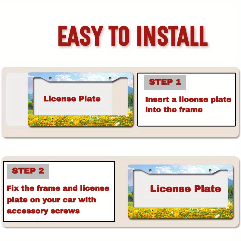 Okvir Za Registrske Tablice Iz Standardnega Kovinskega Materiala Zda ...