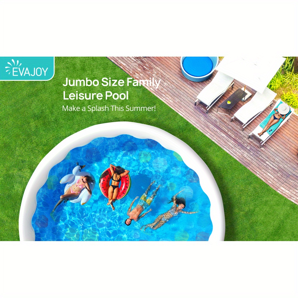 Inflatable Top Ring Swimming Pools 18ft*48in Round Pool Include Filter ...