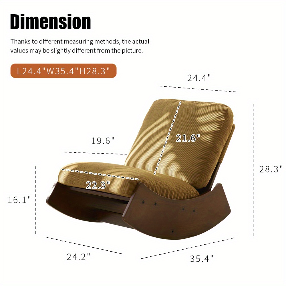 Comfortable Glider Rocking Chair High quality Upholstery - Temu