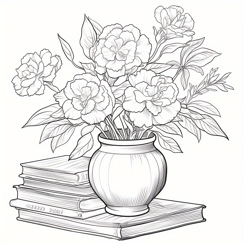 Melodični cvetovi Bojanke za odrasle i tinejdžere Premium - Temu