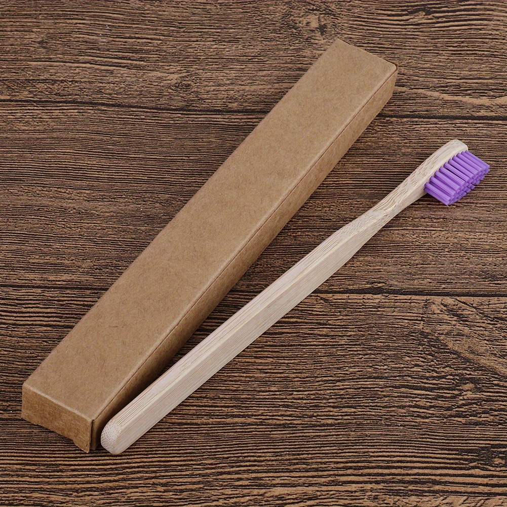 Bamboo Toothbrush Soft Purple Brush: Gentle Sensitive Teeth - Temu