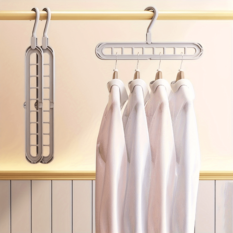 2 Foldable Space Saving Clothes Sorting Hangers: Perfect - Temu