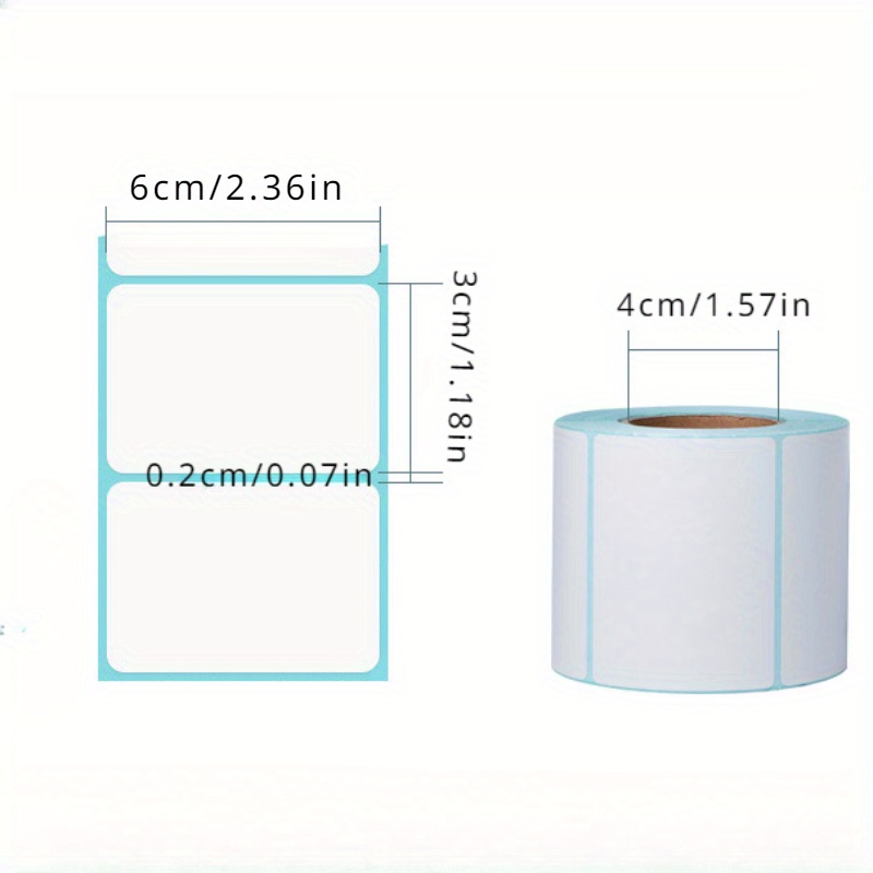 Thermal Adhesive Label Paper 40x30mm Blank Stickers - Temu New Zealand