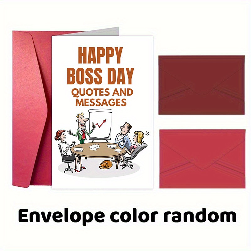 Happy Boss's Day: And Hilarious Greeting Card For The Boss (4.72inch X ...