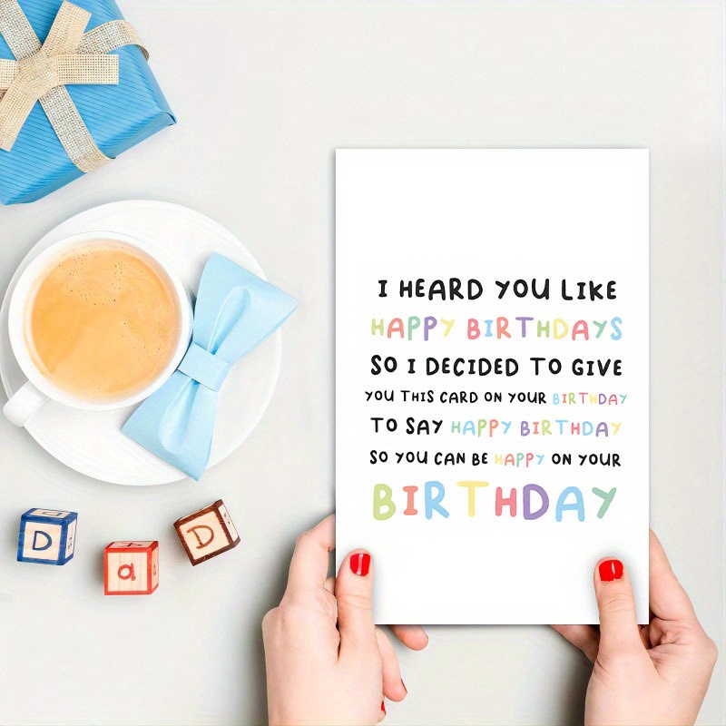 Funny Birthday Card Envelope Paper Greeting Card Anyone - Temu Australia