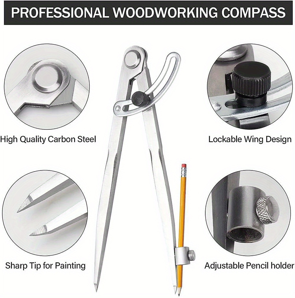 Woodworking Compass Drawing Carpenter Compass 100mm 300mm Circular ...