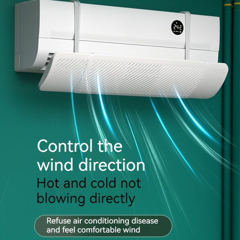 1pc adjustable air conditioner deflector universal non powered ac vent ...