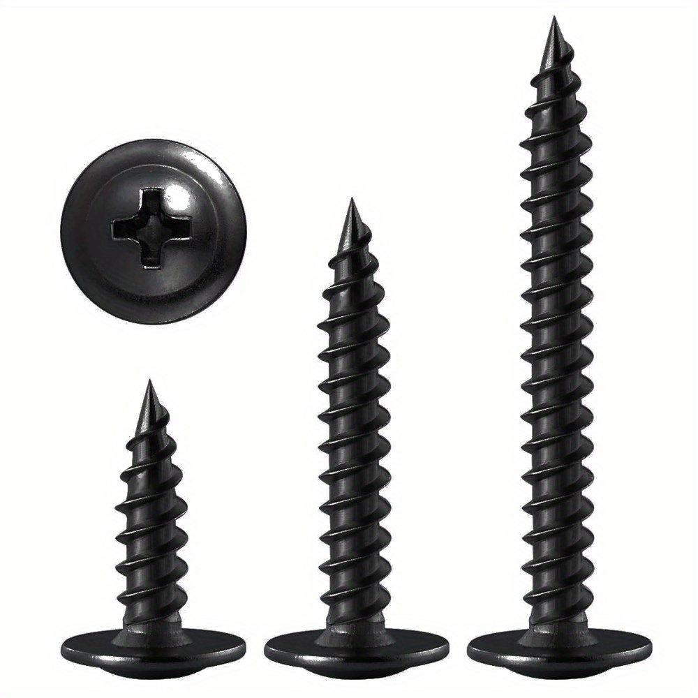 Black Truss Head Wood Screws Stainless Steel Zinc - Temu