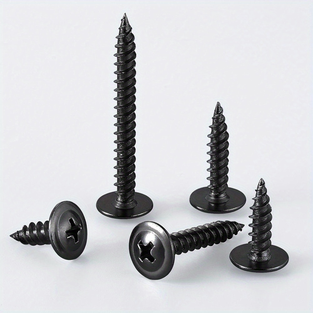 Black Truss Head Wood Screws Stainless Steel Zinc - Temu