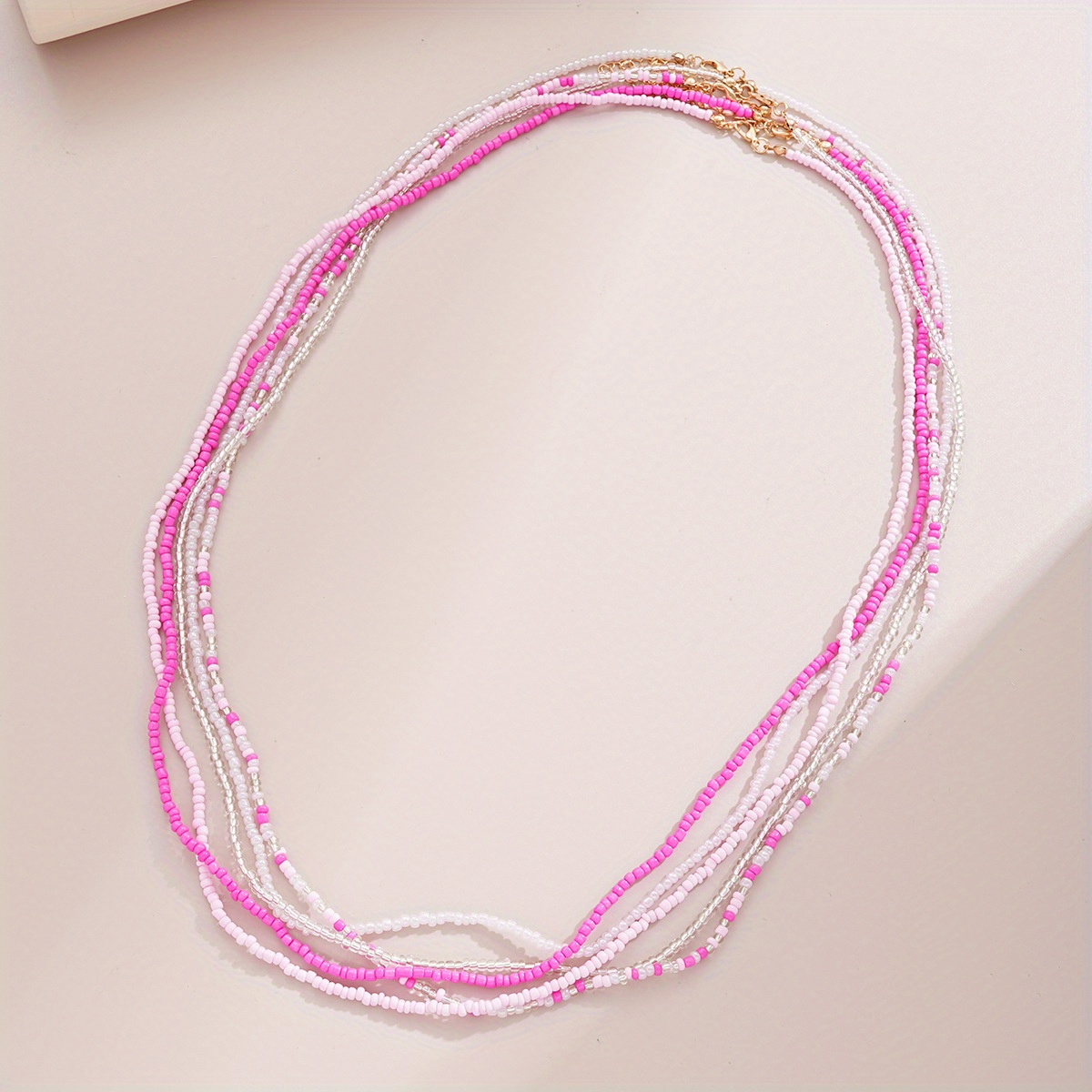 비즈 바디 체인 세트 신축성 있는 허리 주얼리 간단한 일상 및 휴가 액세서리 마르디 그라 날에 적합 Temu