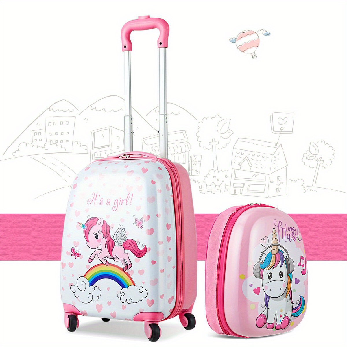 kids luggage sold on Temu United States