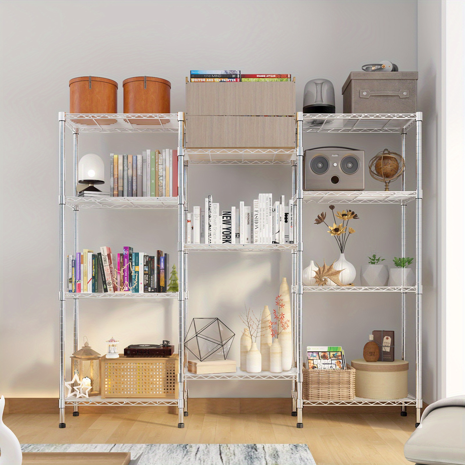 62.9''w Adjustable Storage Shelves Nsf Wire Shelving Unit - Temu