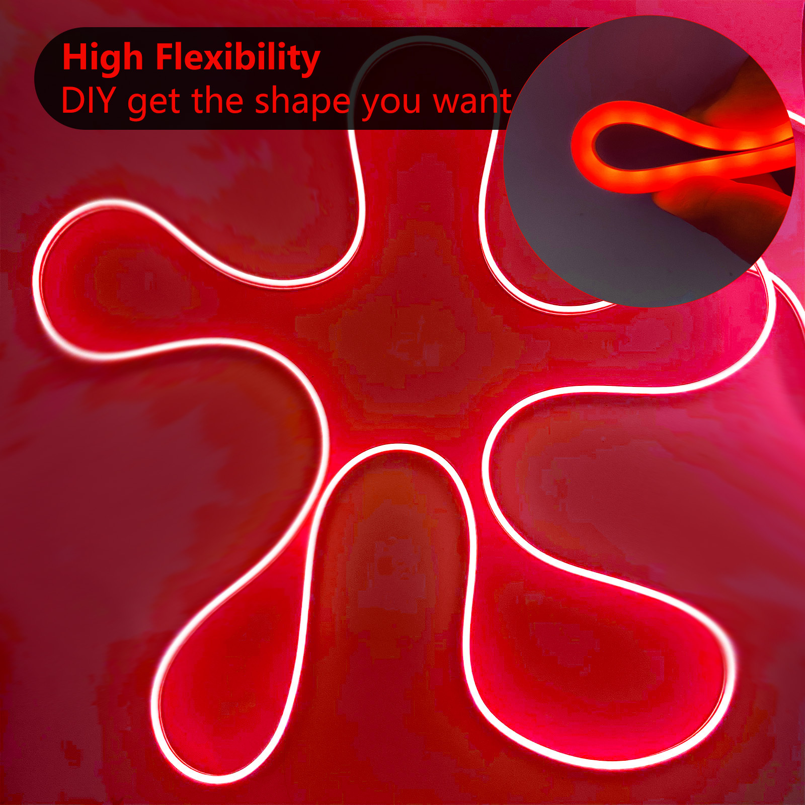 1m 5v White Led Neon Lights Strip Bendable Cut Rope Lights - Temu