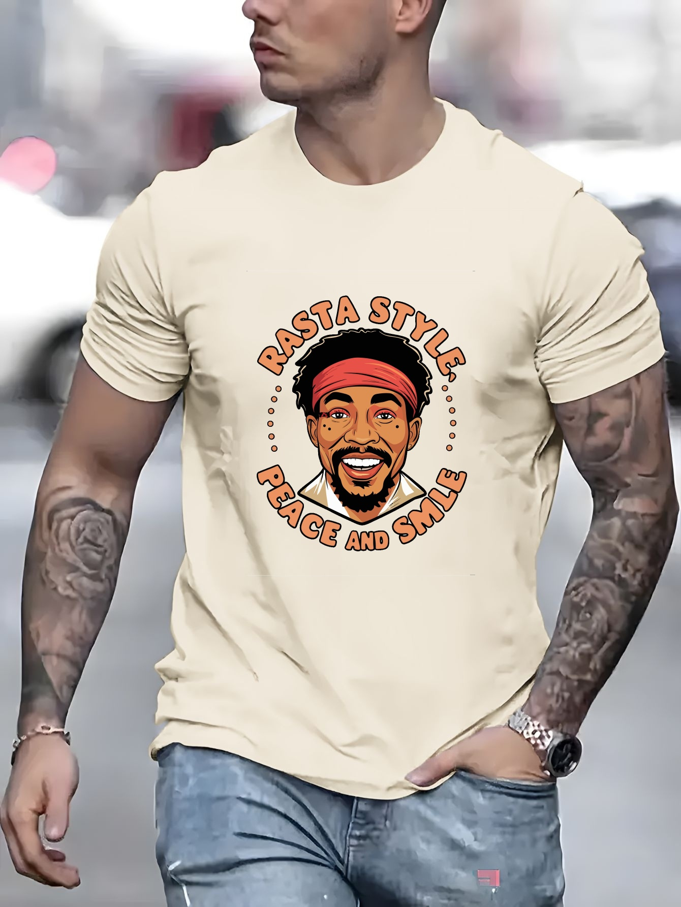fashion print men s summer short sleeved t shirts Temu