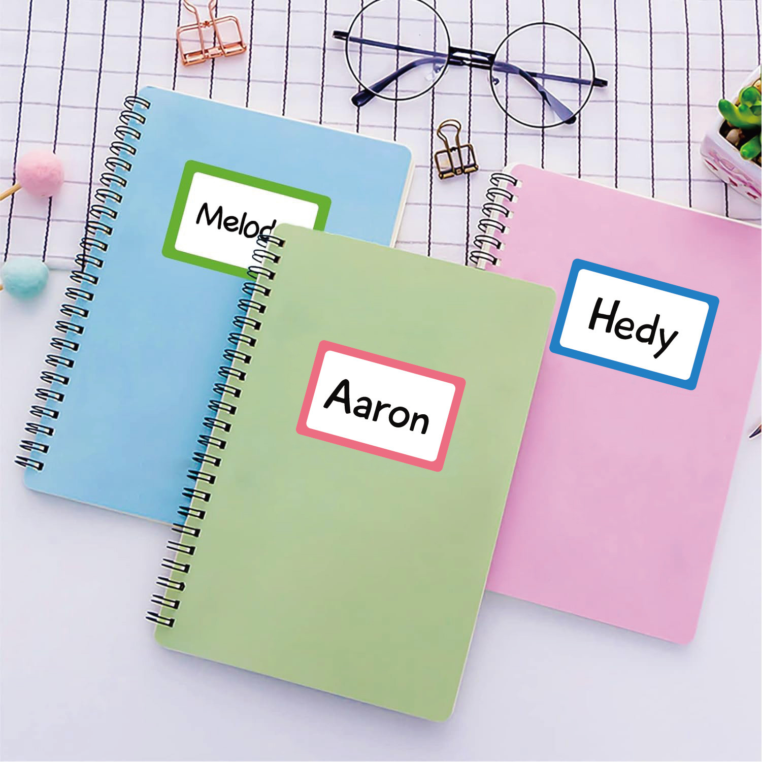 Colorful Border Blank Name Tags Writeable Printable Labels - Temu