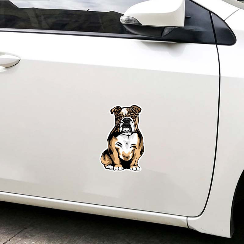 Vinyl Bulldog Decals Cartoon Dog Stickers - Temu