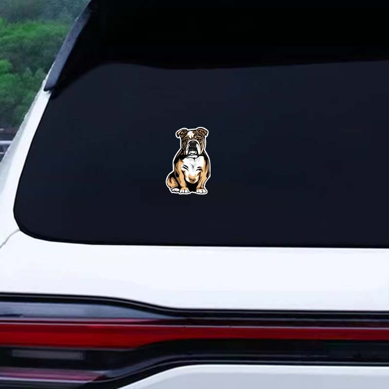 Vinyl Bulldog Decals Cartoon Dog Stickers - Temu