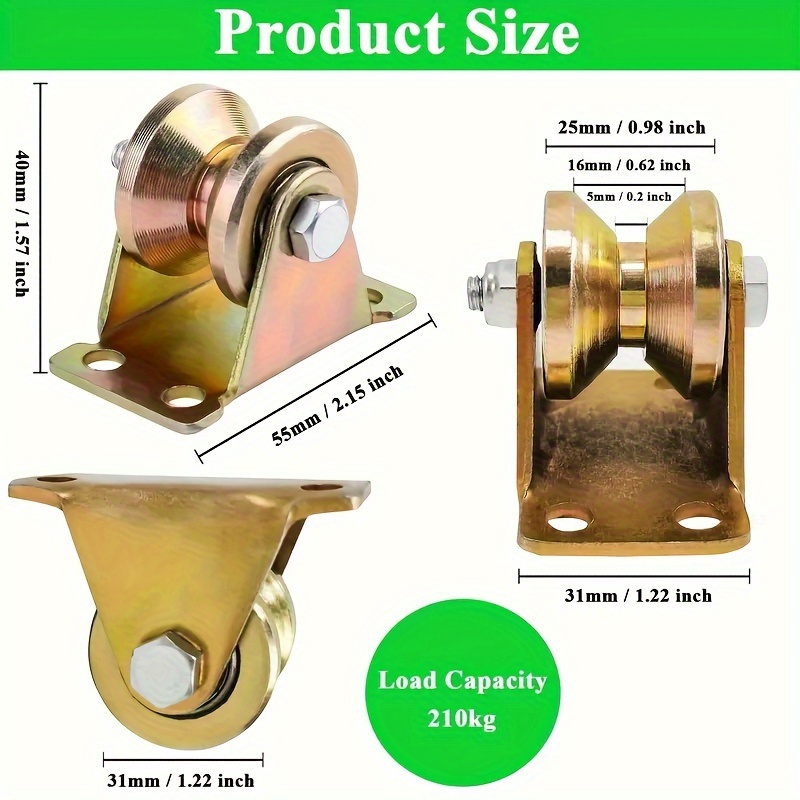 Track Pulley V shaped Steel Caster Wheel Rope Pulley - Temu