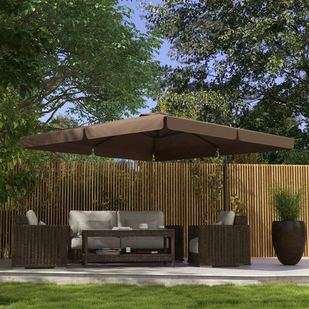 10' Cantilever Patio Umbrella Square Offset - Temu