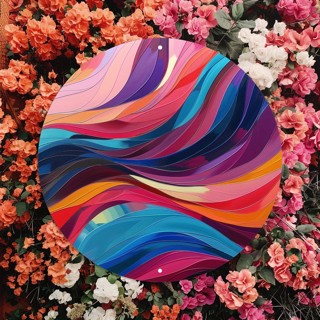 Aluminum Wave Layered Plaque Waves Art - Temu