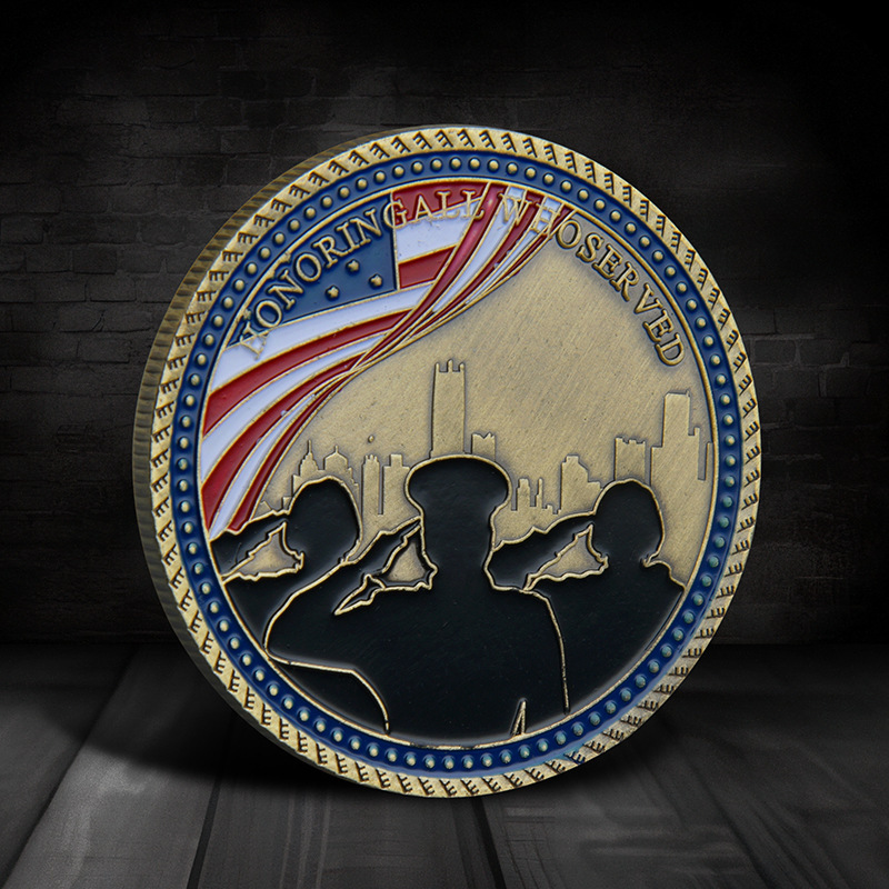 1 Pcs Military Commemorative Commemorative - Temu