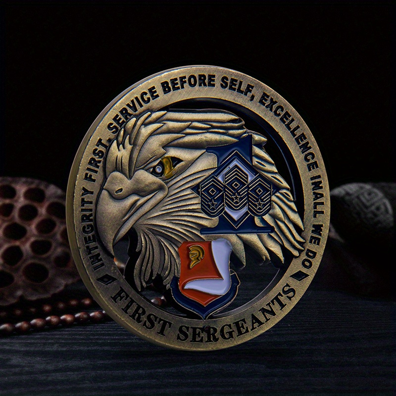 Metal Commemorative Medal Head Hollow Relief Emblem - Temu
