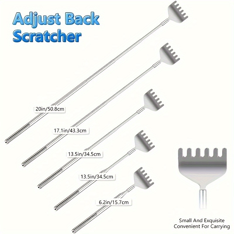 Telescopic Back Scratcher Massager Set – Extendable Metal - Temu