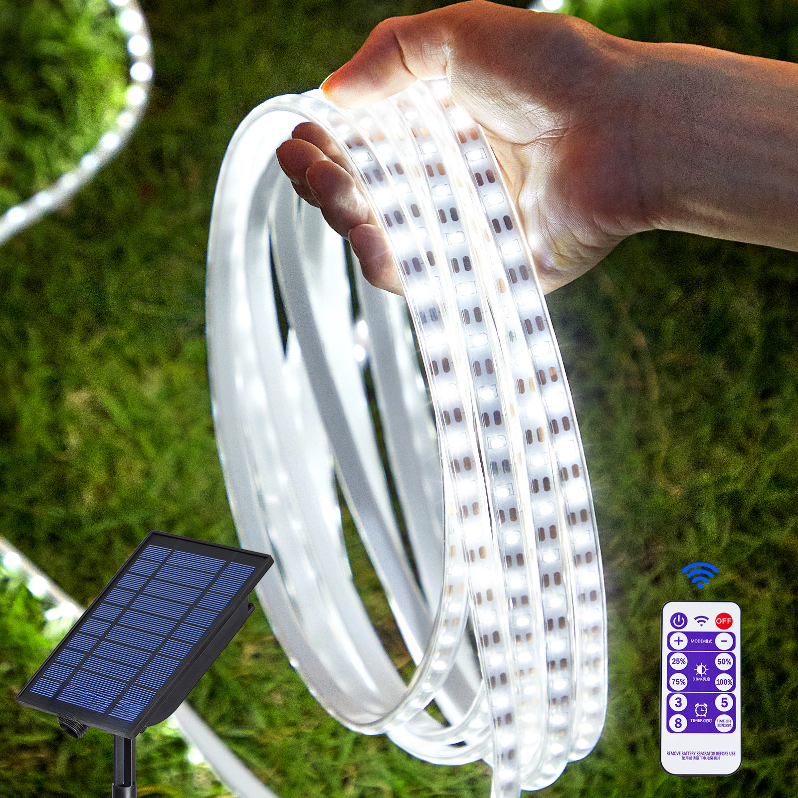 solar lights outdoor sold on Temu United States
