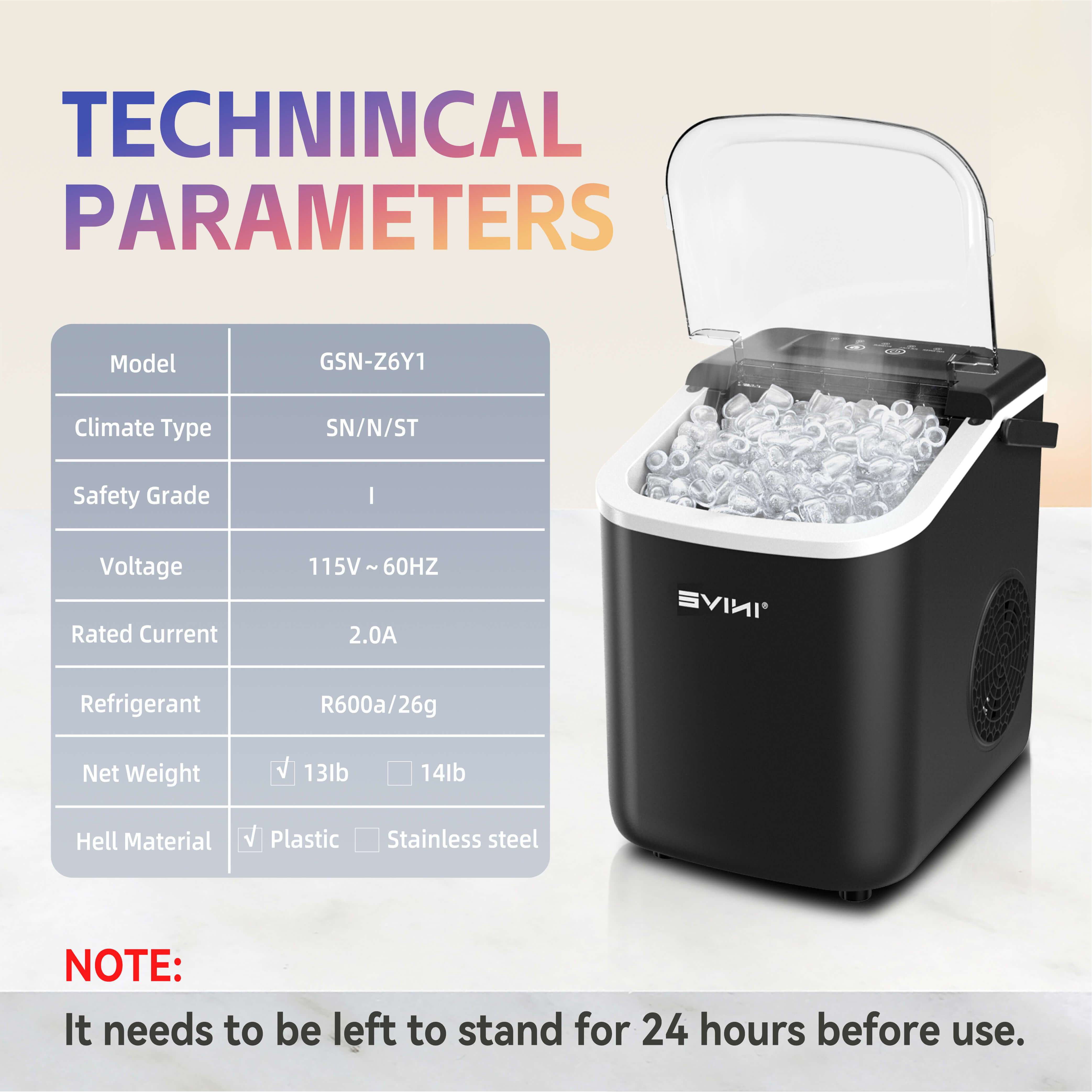 Efficient Ice Maker Self cleaning 9 Ice Cubes In - Temu
