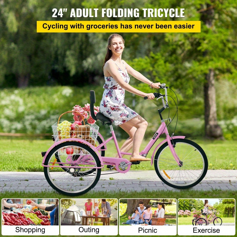 Adult Tricycle Wheels 7 speed Adult 3 wheel Bicycle Adult - Temu