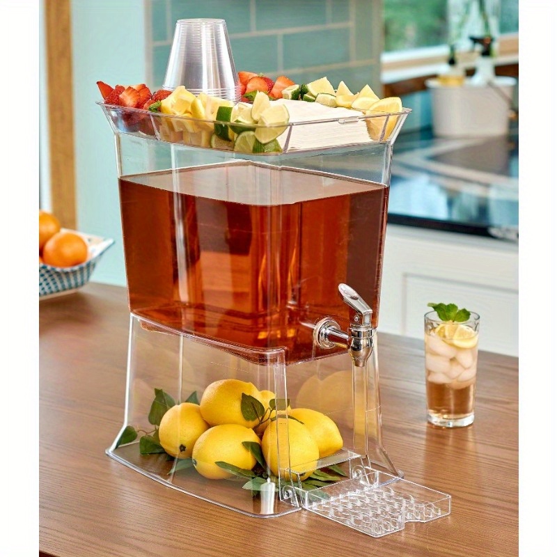 Clear 2.5 Gallon Party Top Beverage Dispenser Drip - Temu