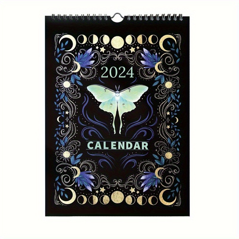 kalendar sa fazama meseca za 2024. 12 meseci deblji - Temu Serbia