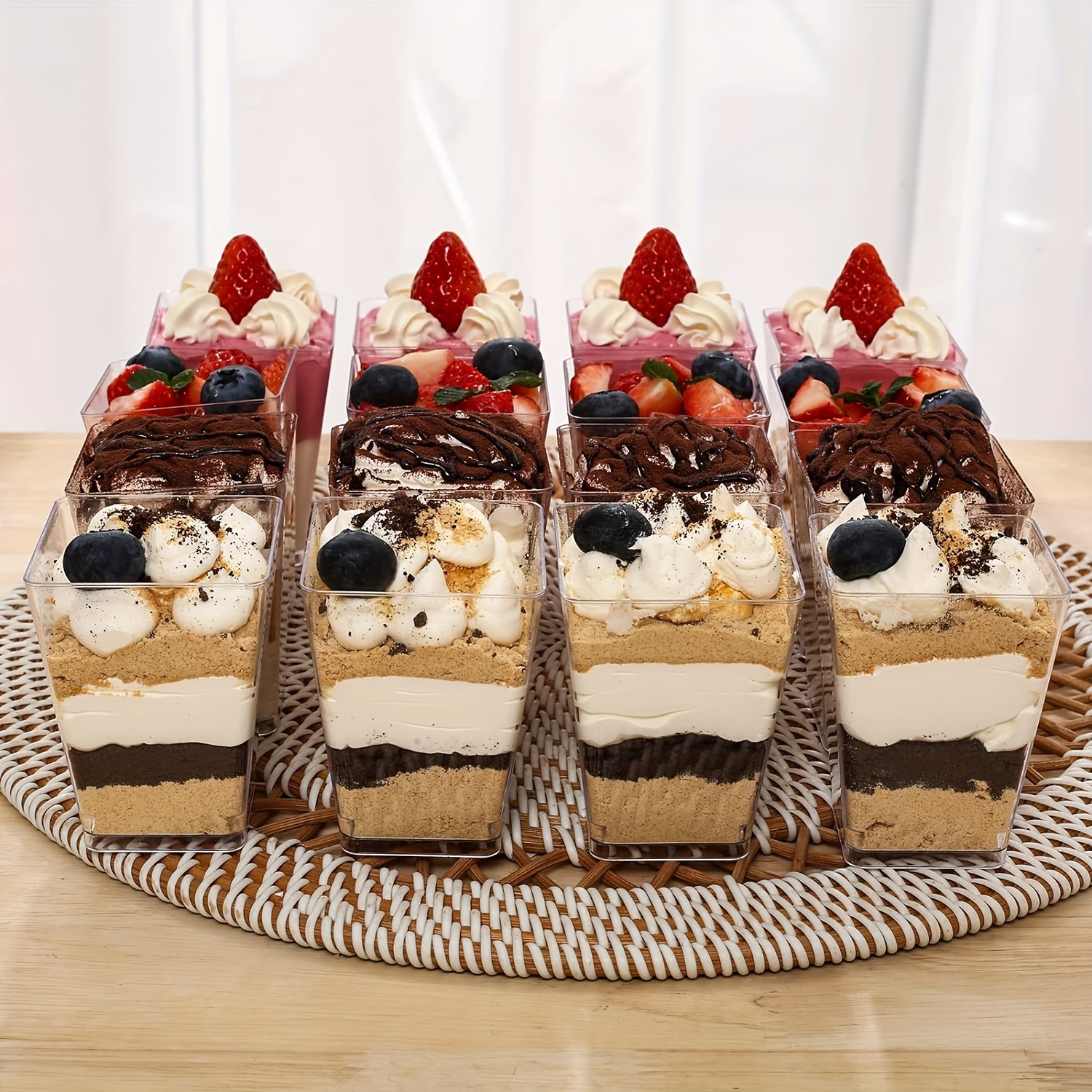 small dessert cups sold on Temu United States