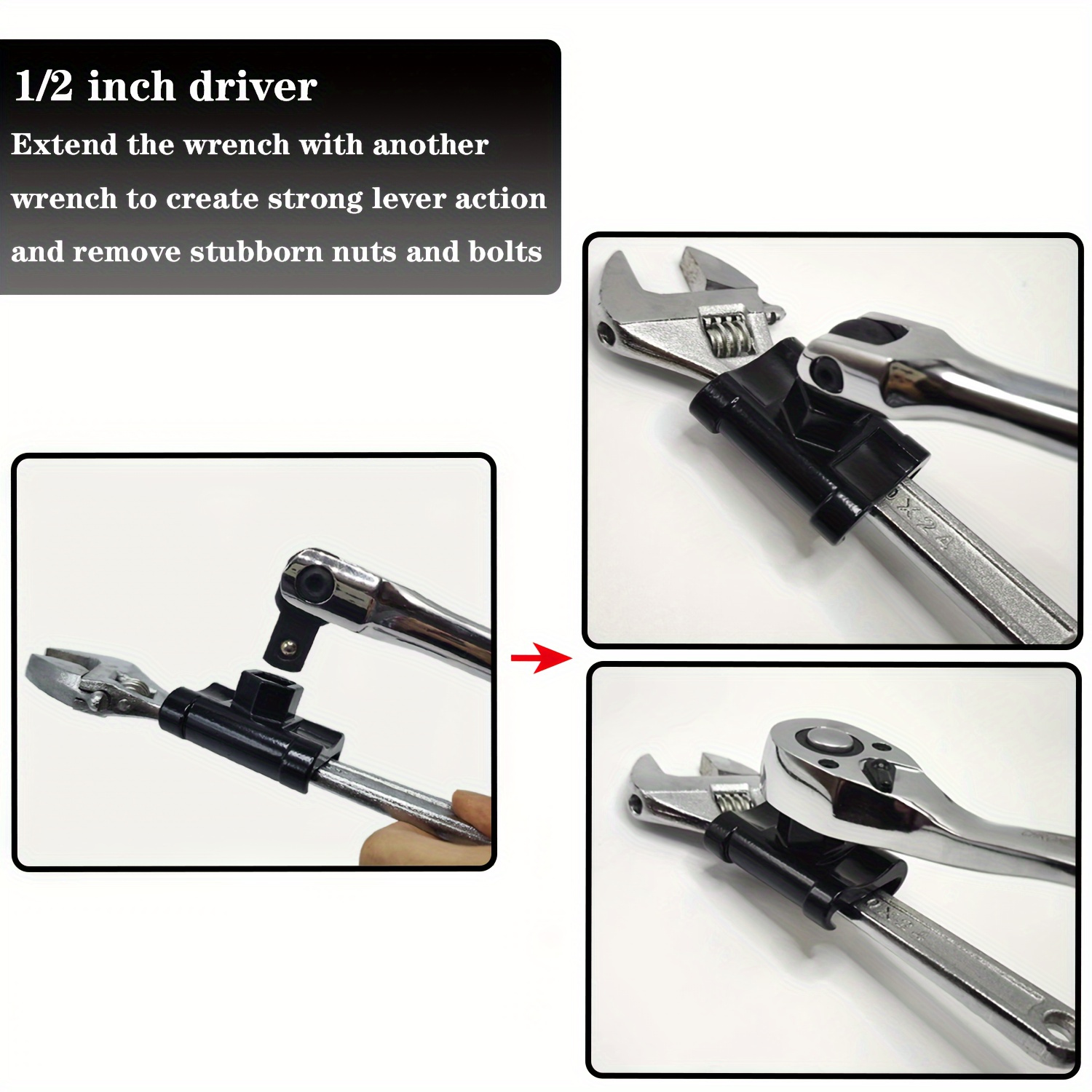 Heavy duty Steel Wrench Extender Fits Drive - Temu