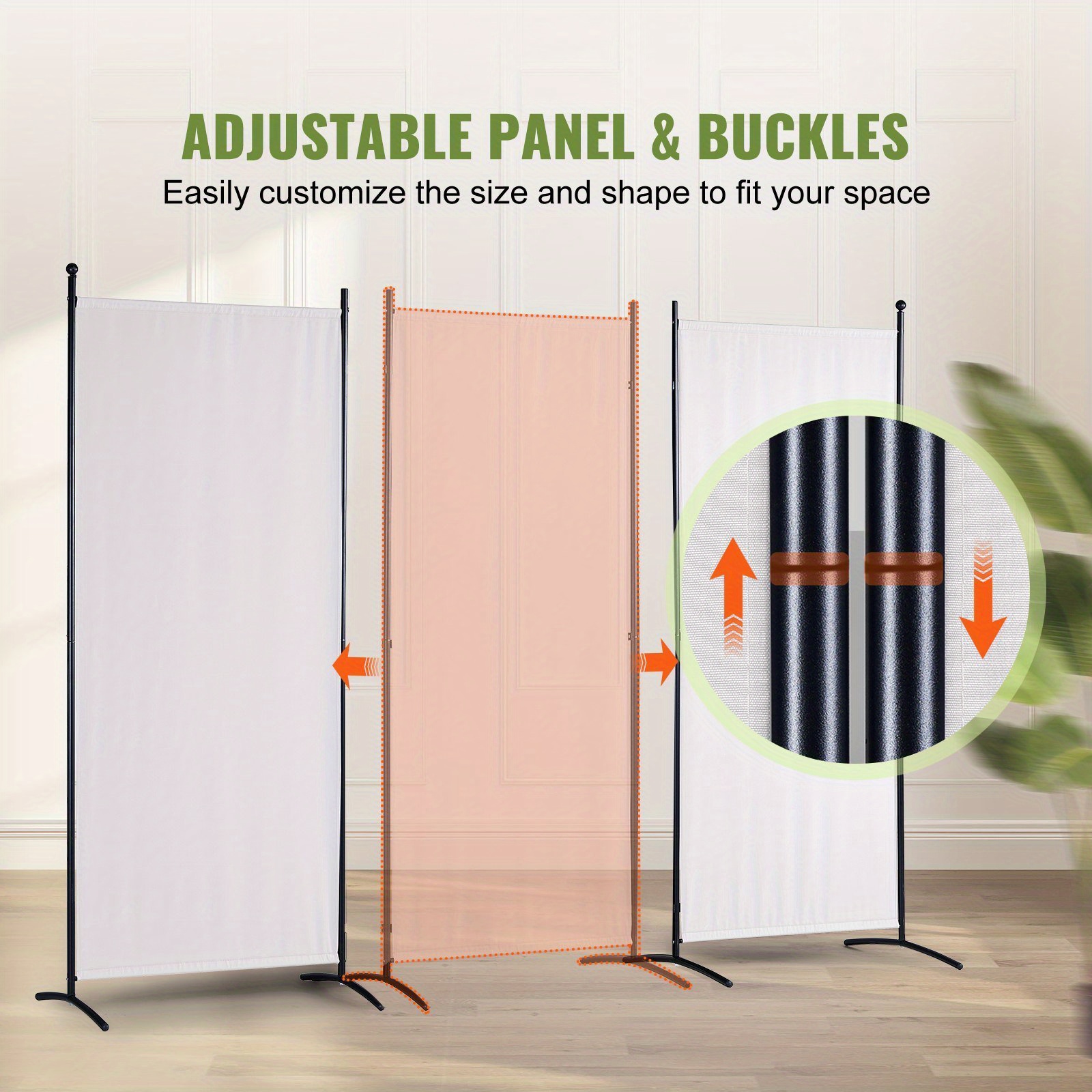 Room Divider, 6.1 Ft Room Dividers And Folding Privacy Screens (3-panel ...