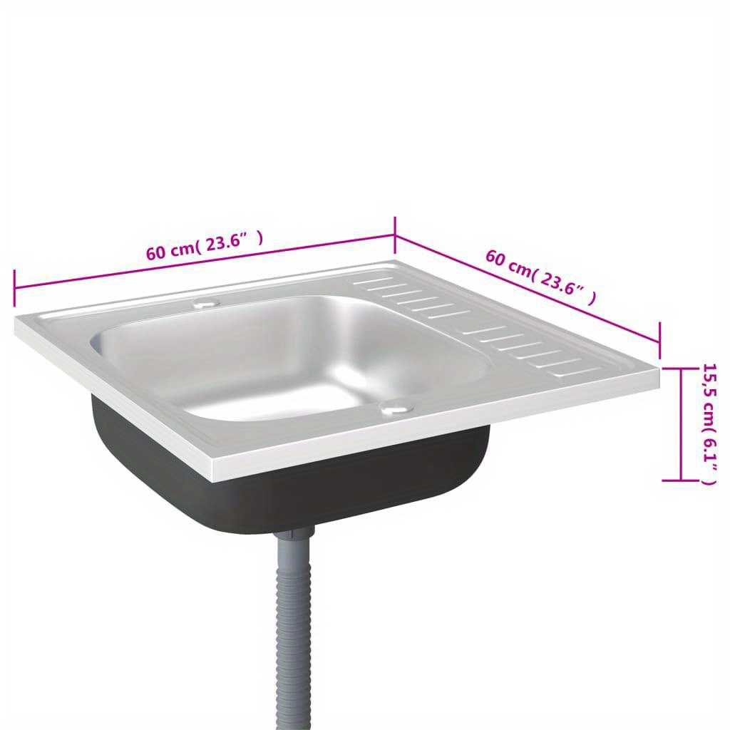 Premium Stainless Steel Kitchen Sink Extra Deep Basin Heat - Temu