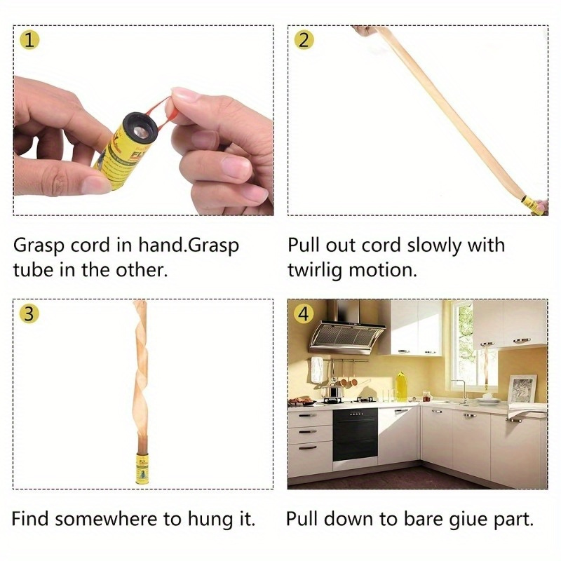 Fly Trap Ribbon Indoor Hanging No Power Needed - Temu United