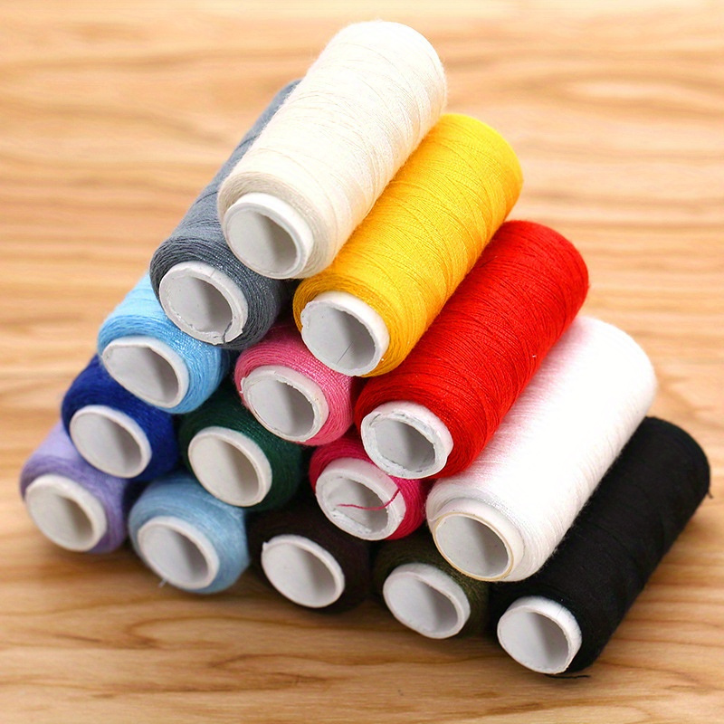Premium Cotton Sewing Thread Set Assorted Colors Hand - Temu