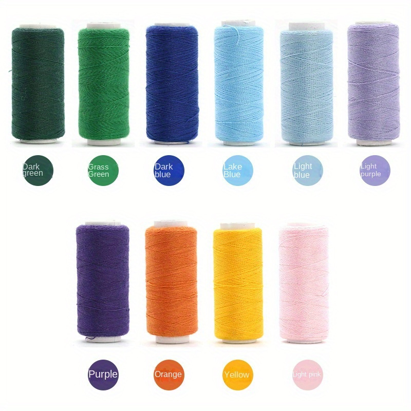 Premium Cotton Sewing Thread Set Assorted Colors Hand - Temu
