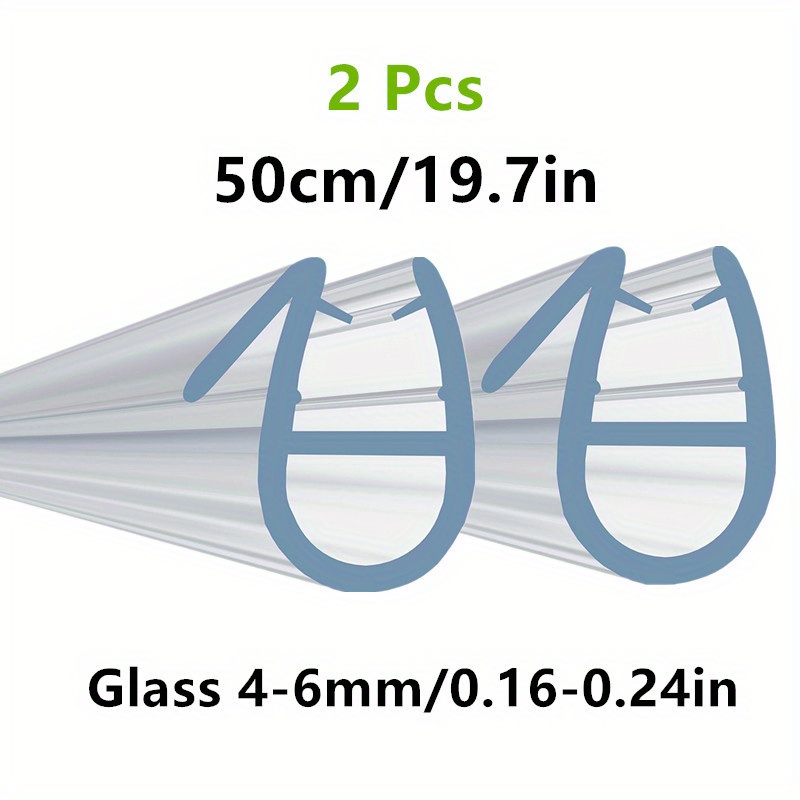 Plastic Shower Door Splash Guards Waterproof Seal Strips - Temu