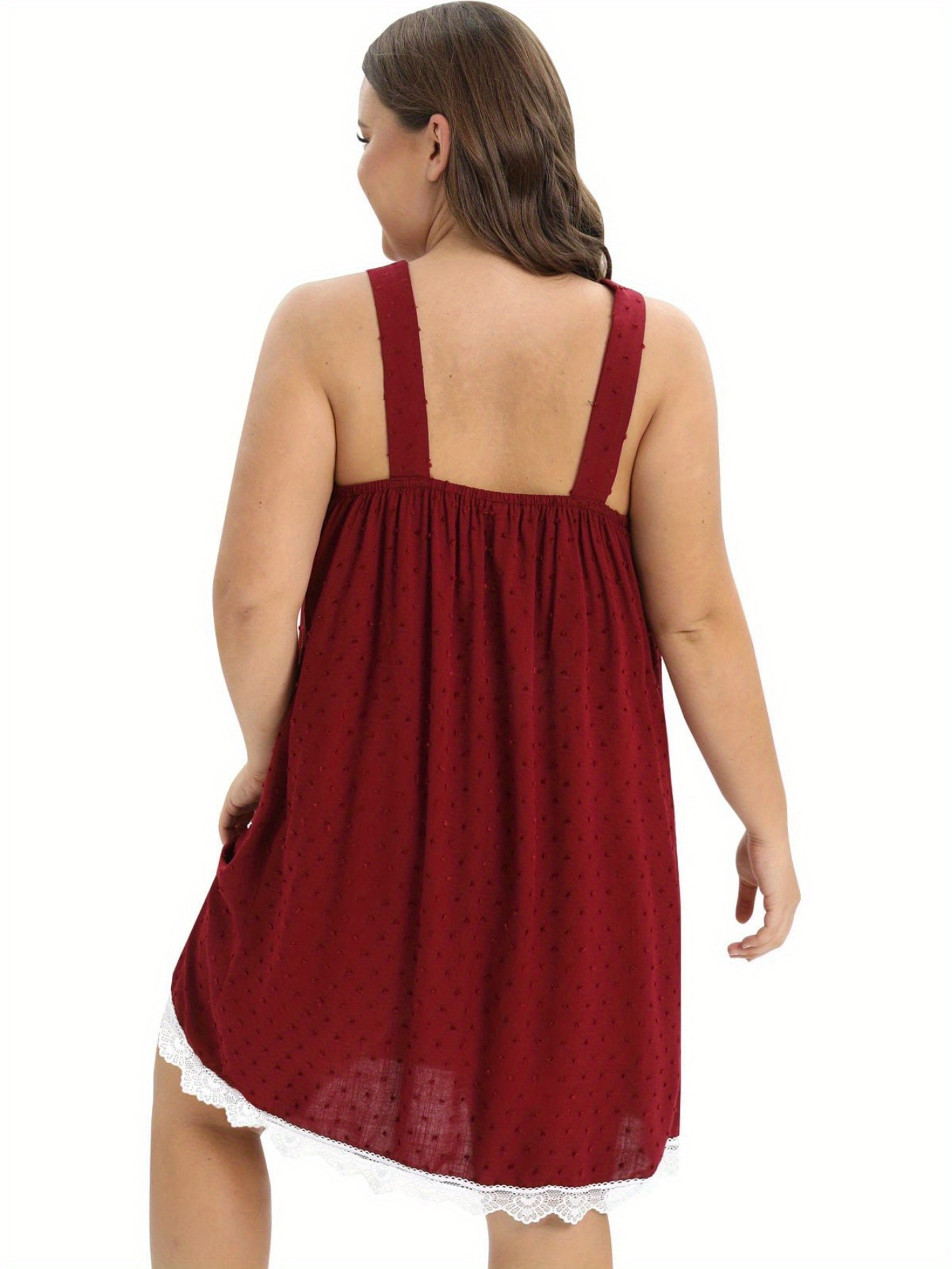 Women's Sleeveless Nightgowns Plus Size Soft Cottom Blend - Temu