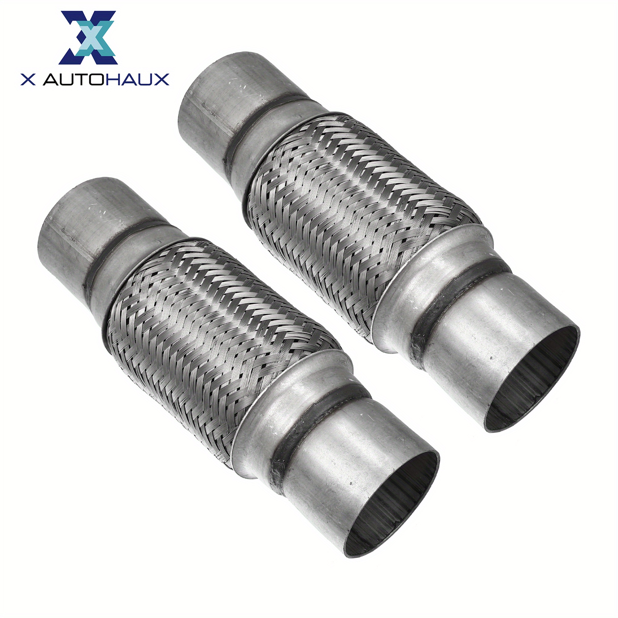 2 1/2 Muffler 2.5 X 6 Inch Exhaust Flex Pipe - Double Braided ...