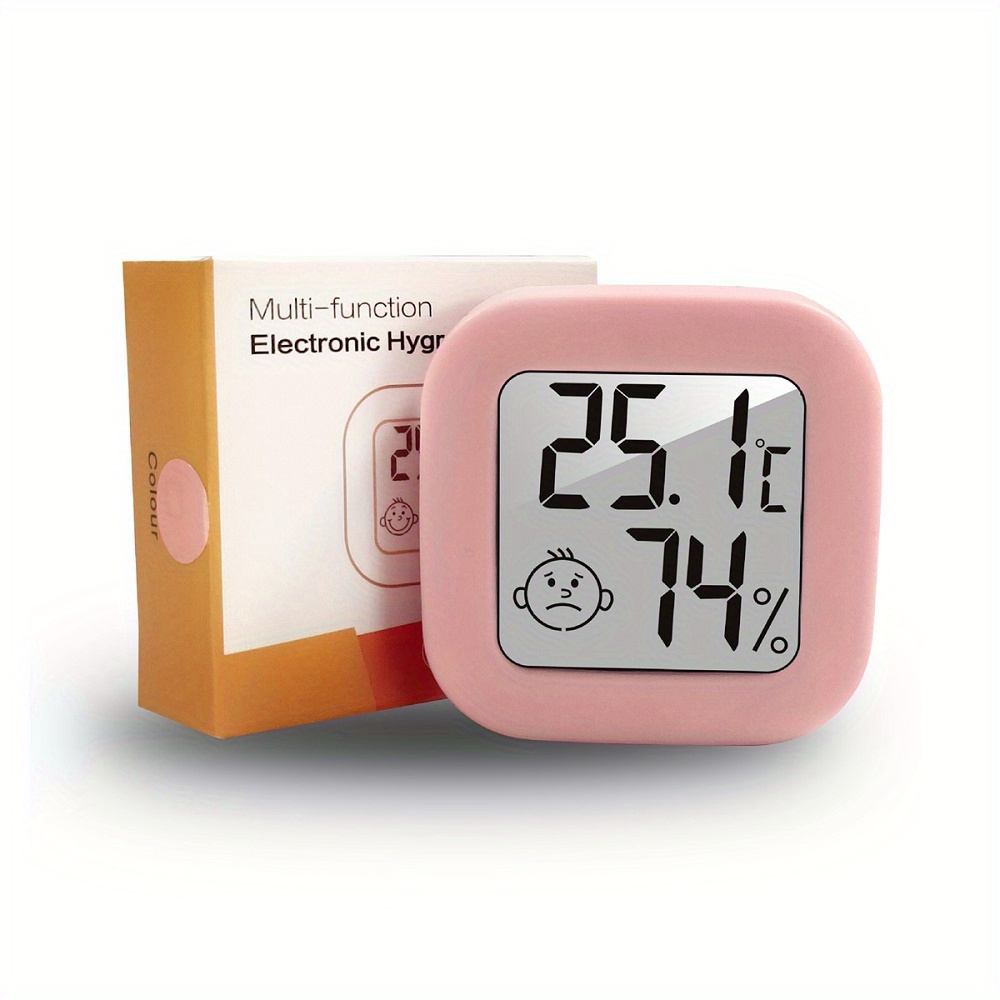 Compact Digital Hygrometer Thermometer Smile Indicator - Temu