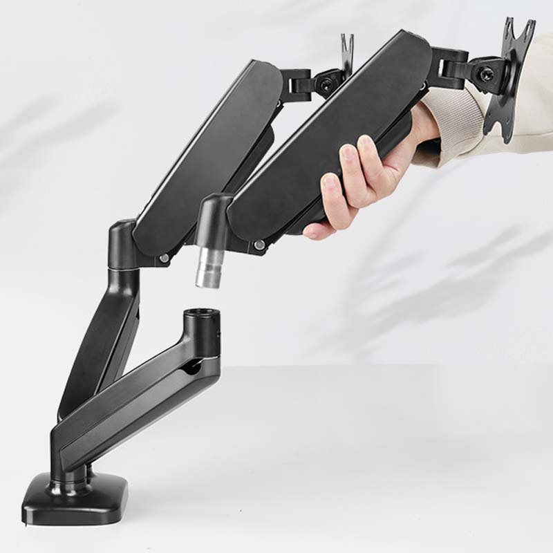 Dual Monitor Vertical Arm Gas Spring 2 Monitor Desktop Mount - Temu