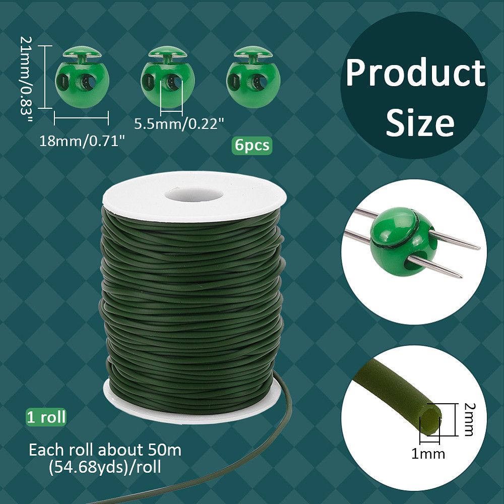 pvc tubular rubber cord spool 6 plastic cord - Temu