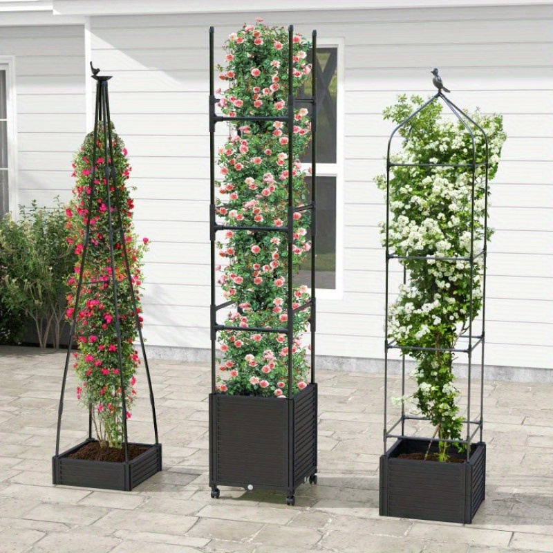 Garden Obelisk Trellis Self drainage System Climbing Plants - Temu