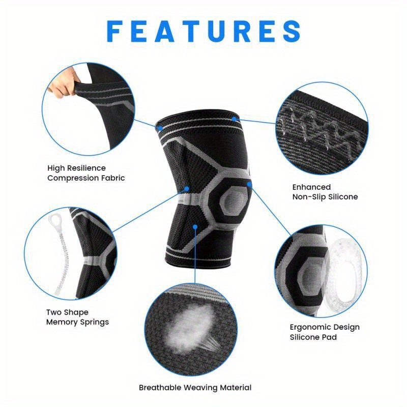 Professional Knee Brace Knee Compression Sleeve Support - Temu